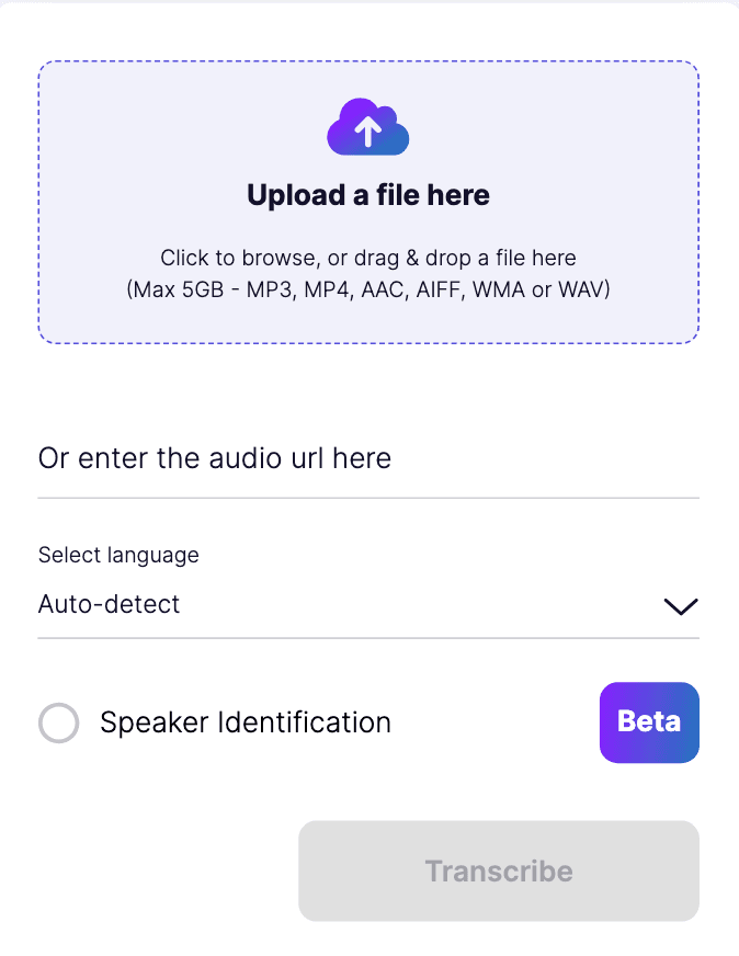 Fast, secure & accurate AI powered transcription for audio and video ...